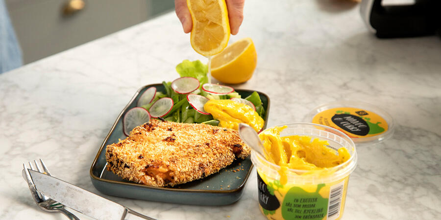 Recept på friterad kyckling i airfryer