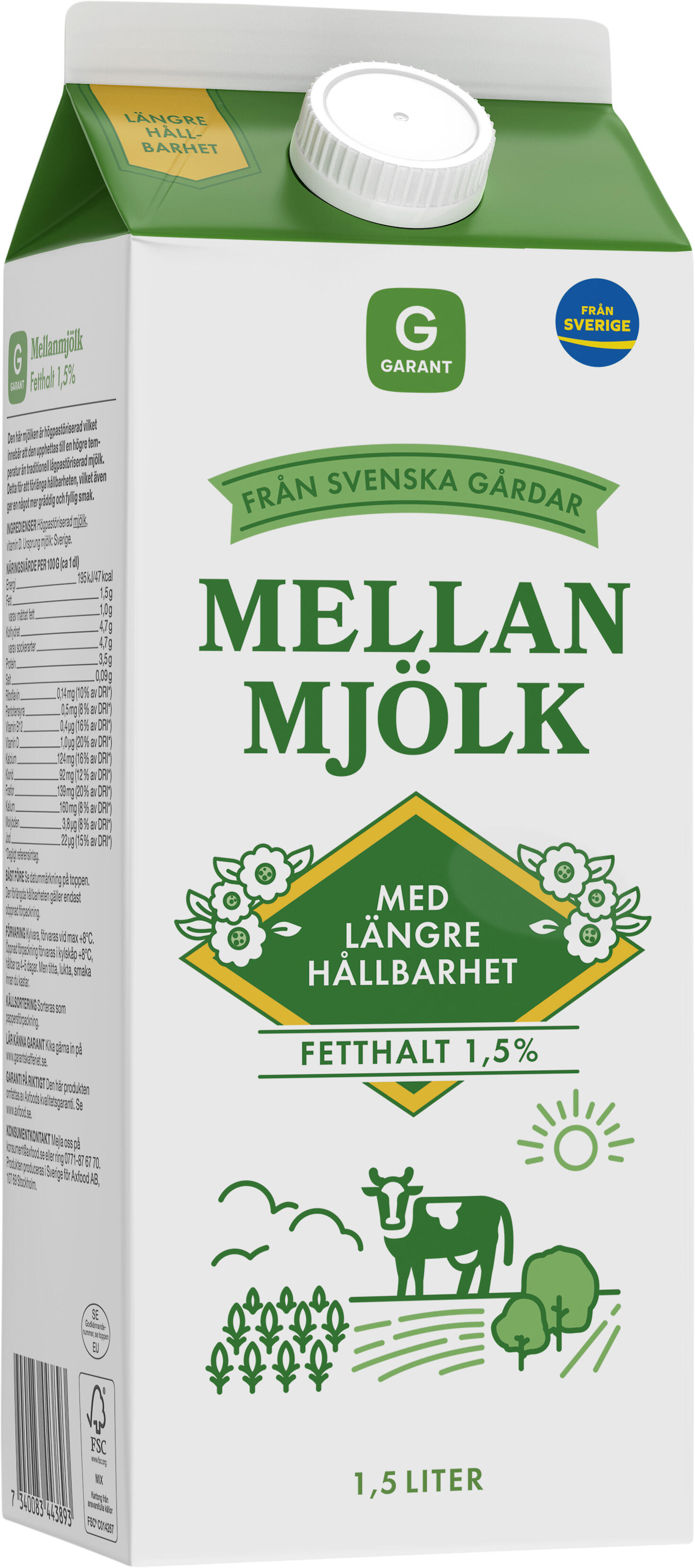 Mellanmjölk 1,5%