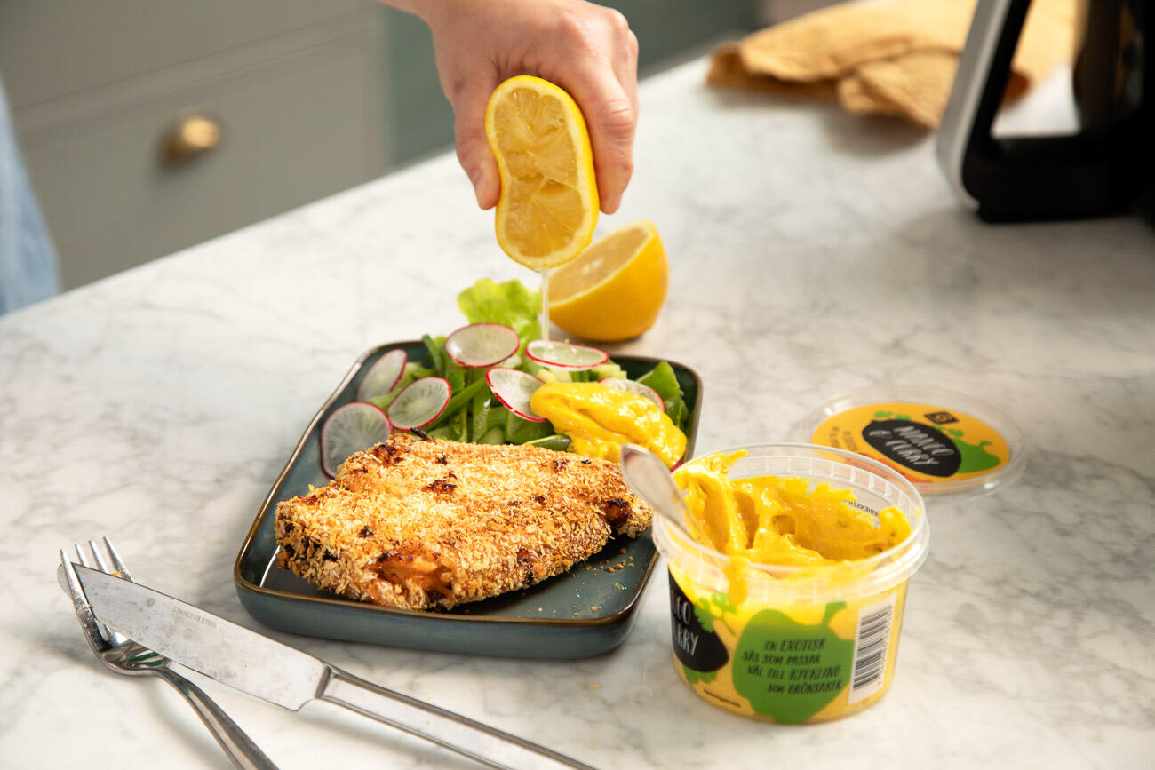 Friterad kyckling i airfryer